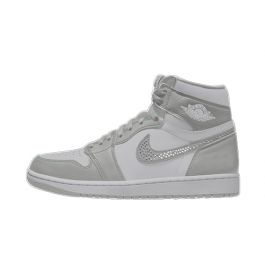 Affordable Fake Swarovski x Air Jordan 1 High OG "Vast Grey" on Sale