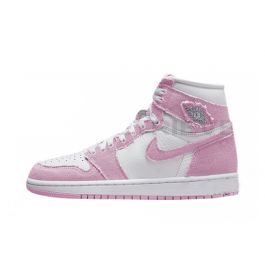 Come to buy fresh style Pink Denim Jordan 1 High Reps